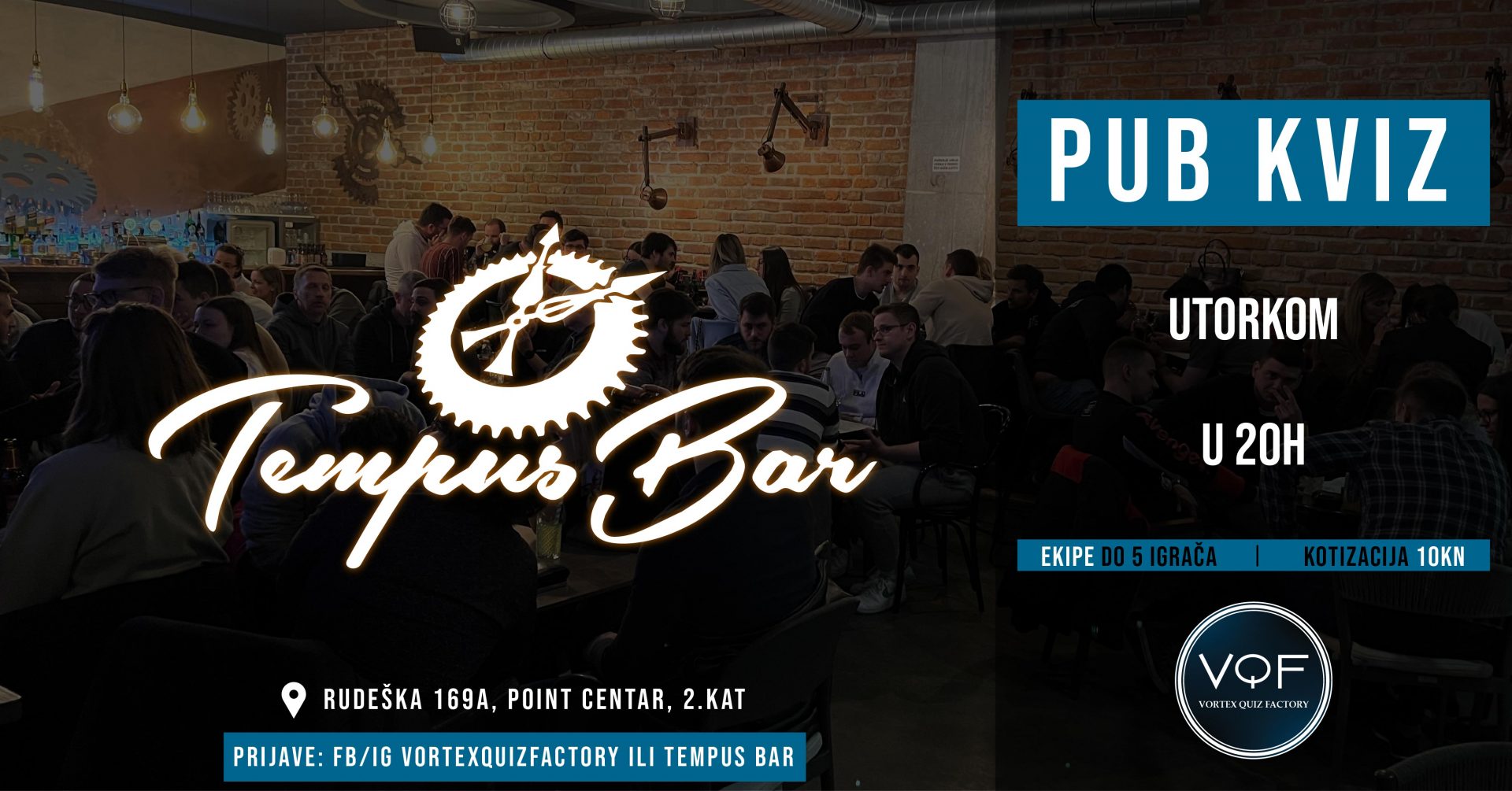 Tempus pub kviz – Vortex Quiz Factory